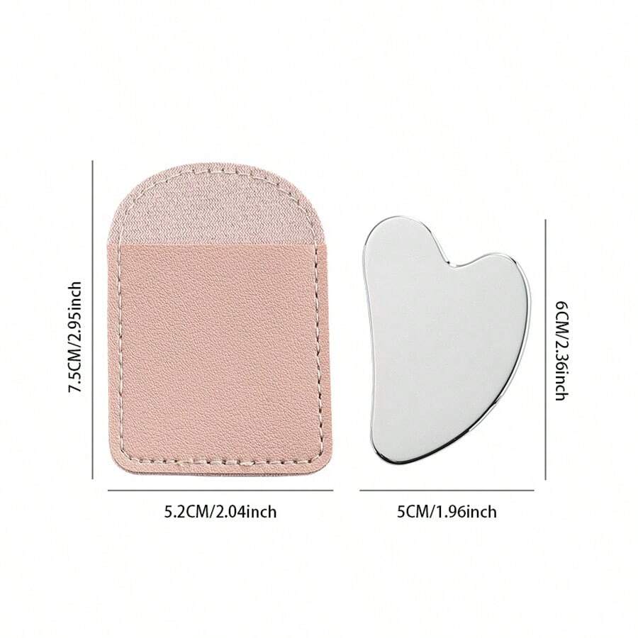 Stainless Steel Heart-Shaped Gua Sha Tool, Mirror Finish, 304 Metal Gua ...