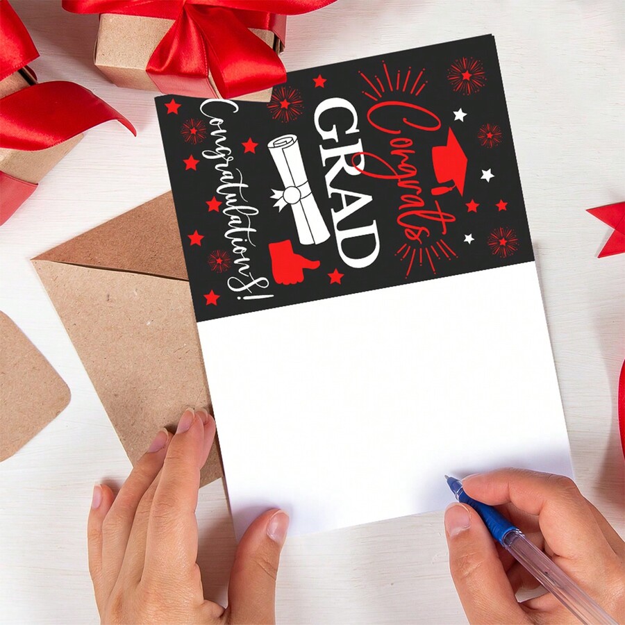 12PCS Graduation Greeting Cards, Graduation Cards With Envelopes And ...