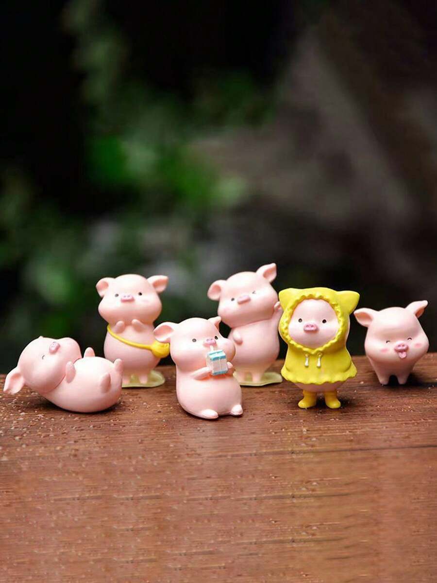 One Color Random Style Random Pig Model Blind Box - Randomly Sending ...