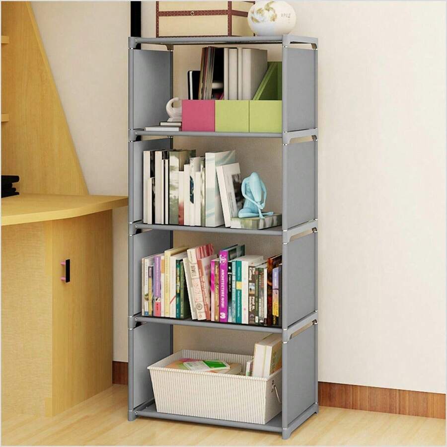 4 Tier Bookshelf Bookcase Storage Shelves Shelving Cabinet Display Rack ...