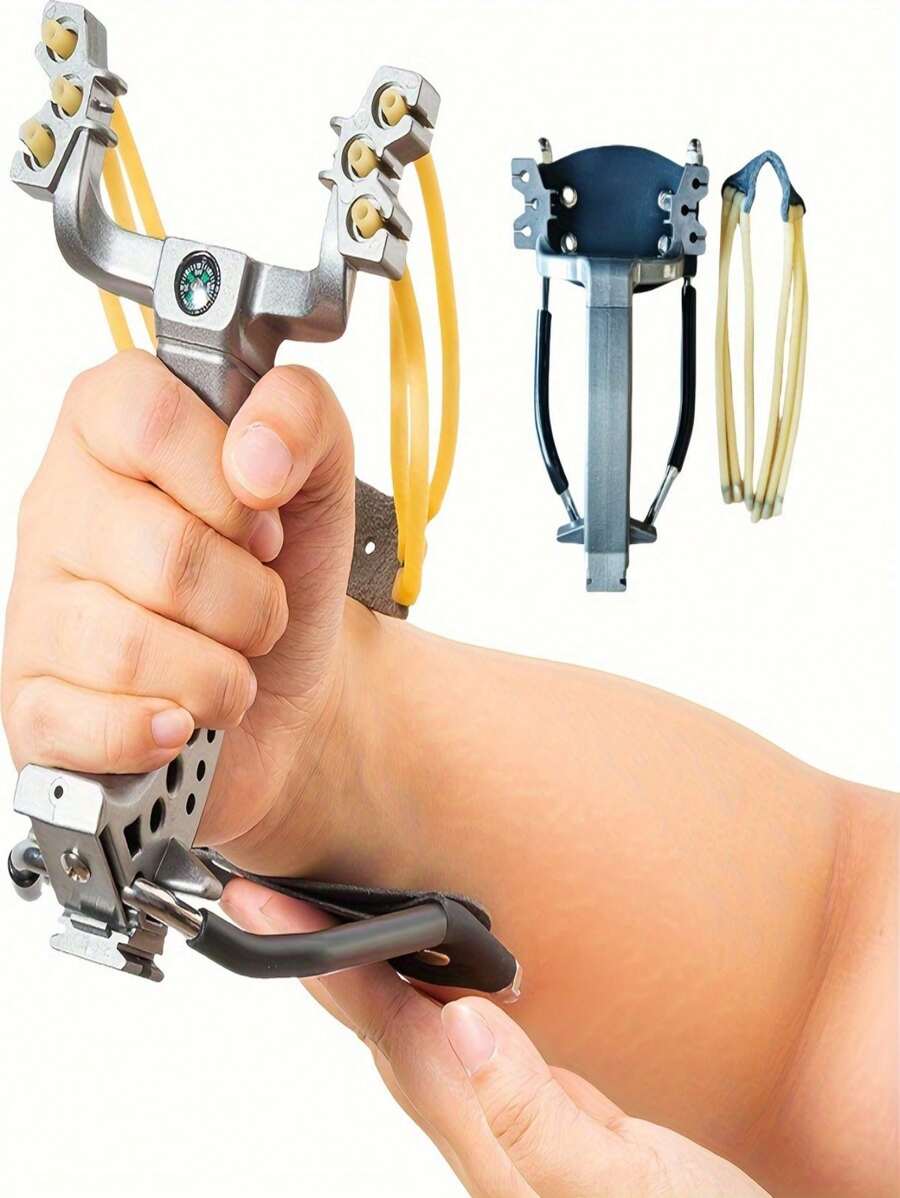 Outdoor Folding Slingshot With Wrist Brace, Catapult Slingshot With ...