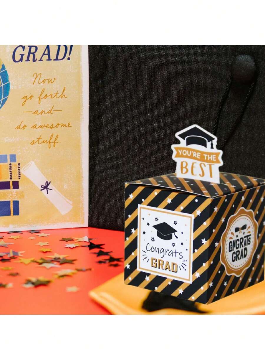 10pcs Graduation Cap Candy Boxes Graduation Party Favors Graduation ...