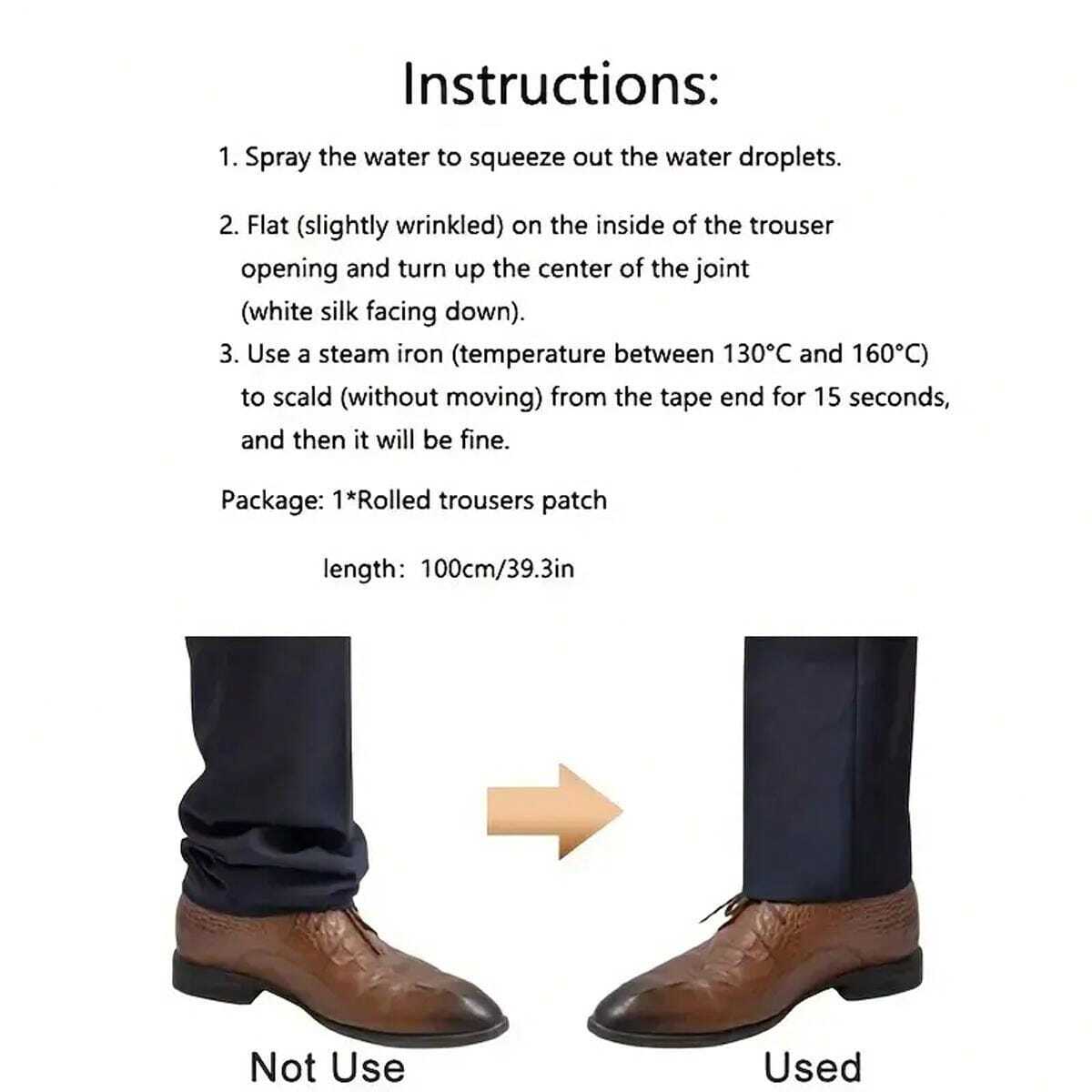 Leg Stickers, 99.06 Cm Self Adhesive No-Cut Hem Adjuster Self-Adhesive ...