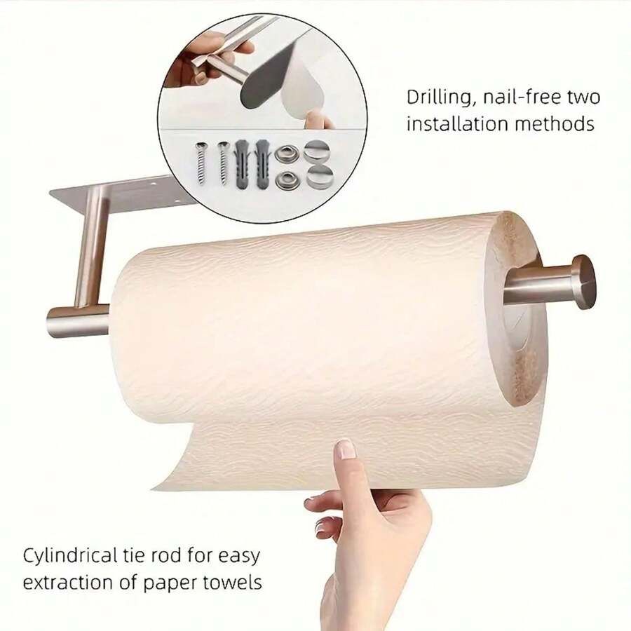 1 st. Självhäftande Pappershanddukshållare Under skåpet För Kök , Under ...