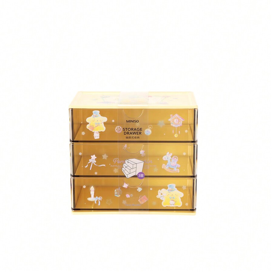 Miniso MINISO Sanrio Characters Drawing Storage Box Is Suitable For ...