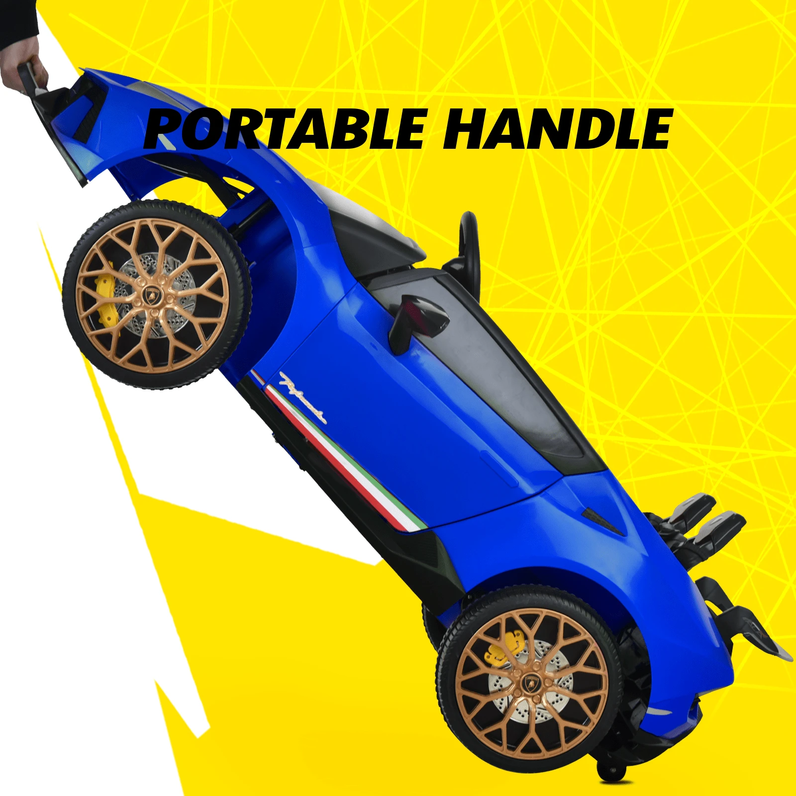 Blitzshark 24V 2 Seater Kids Ride On Car Compatible For Lamborghini ...