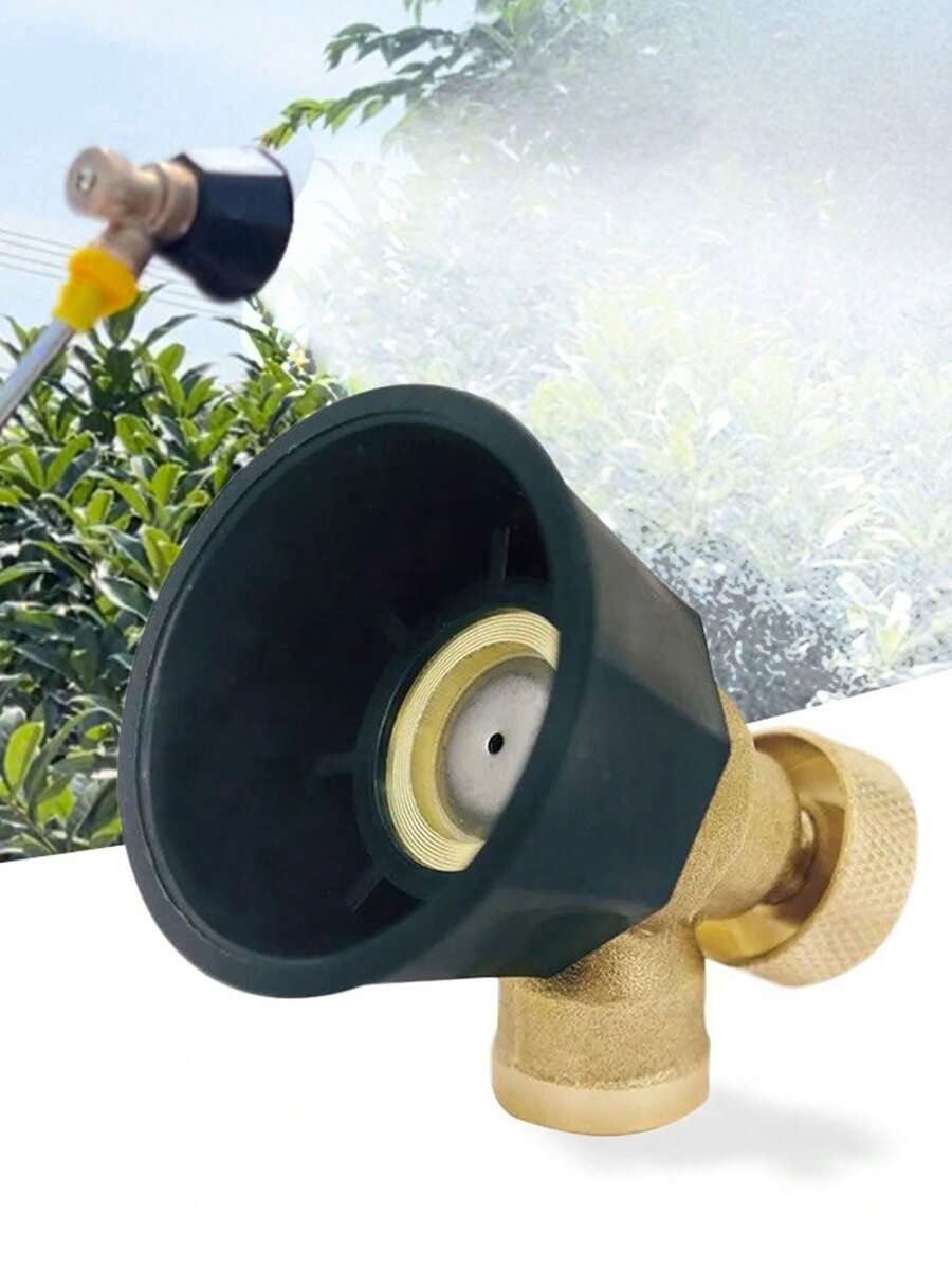 High-Pressure Atomizing Spray Nozzle Black Cyclone Adjustable Spray ...