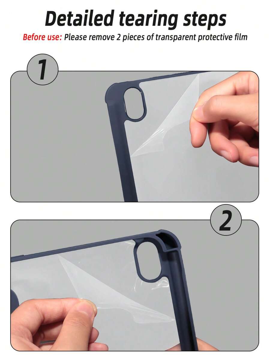 Transparent Acrylic Anti-Fall Stylus Holder IPad Protective Case ...