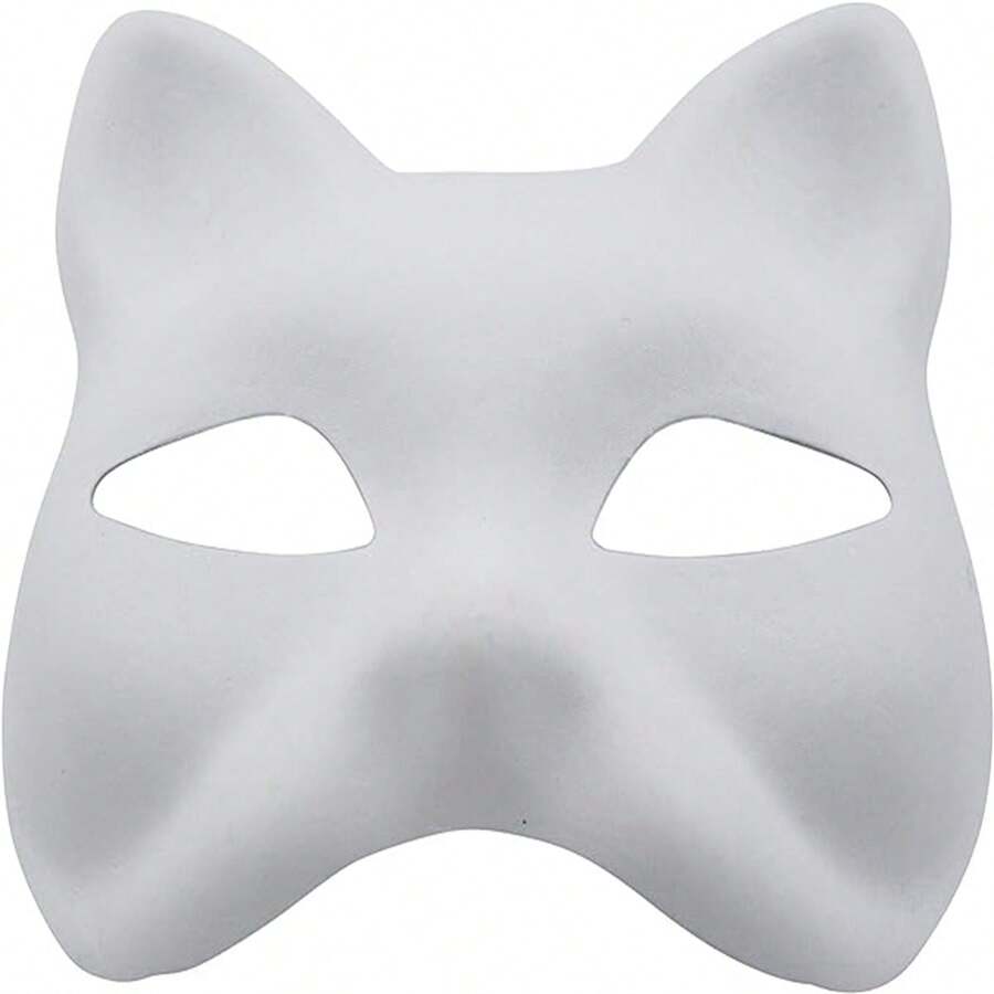 3pcs DIY White Fox Mask, Children And Adults Animal Mask, Graduation ...
