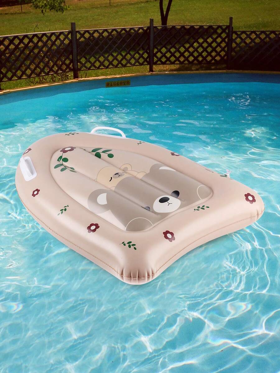 1pc Inflatable Cute Animal Swimming Float Board Portable Slide Board ...