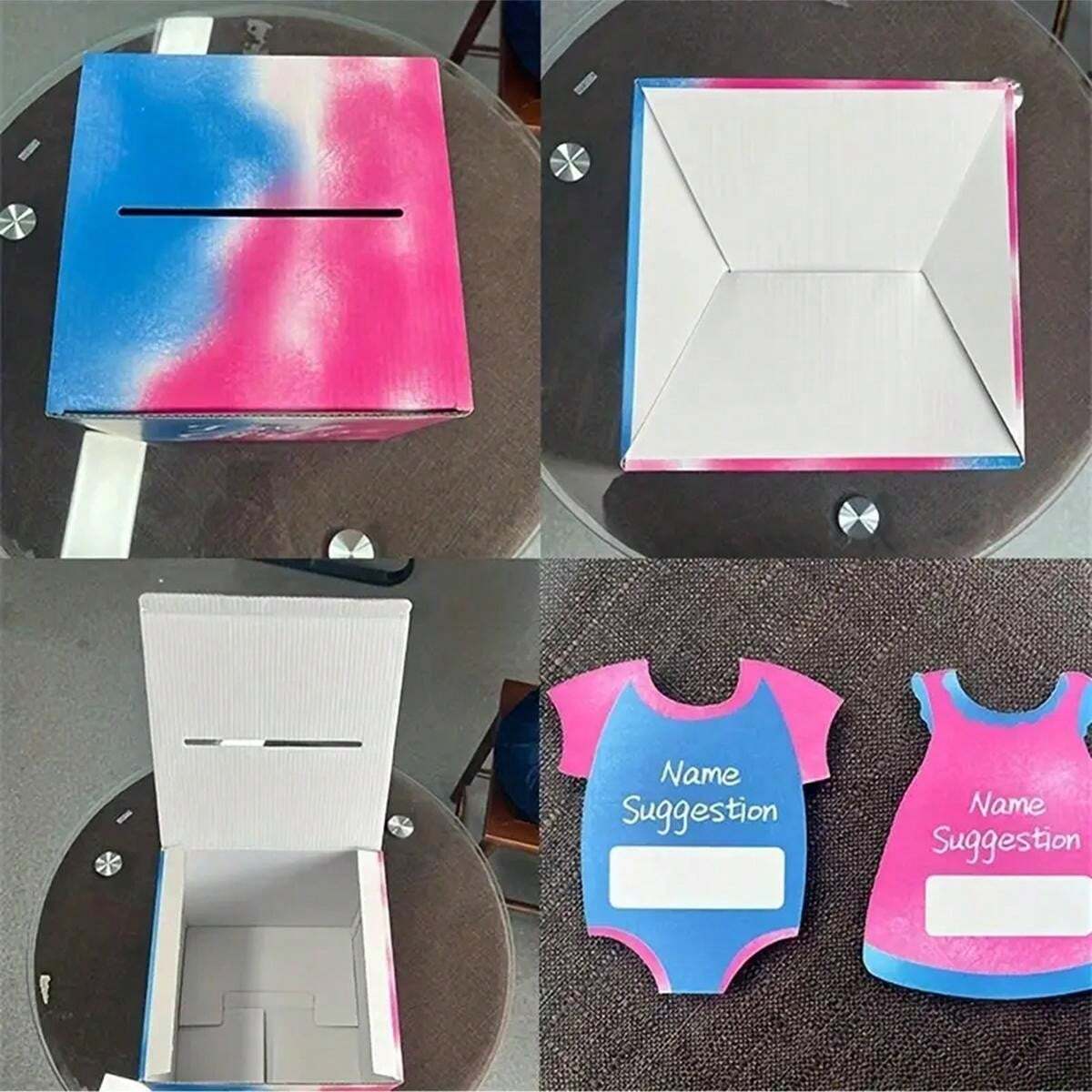 1pc Baby Gender Reveal Voting Box, Gender Voting Game, Baby Shower Game ...