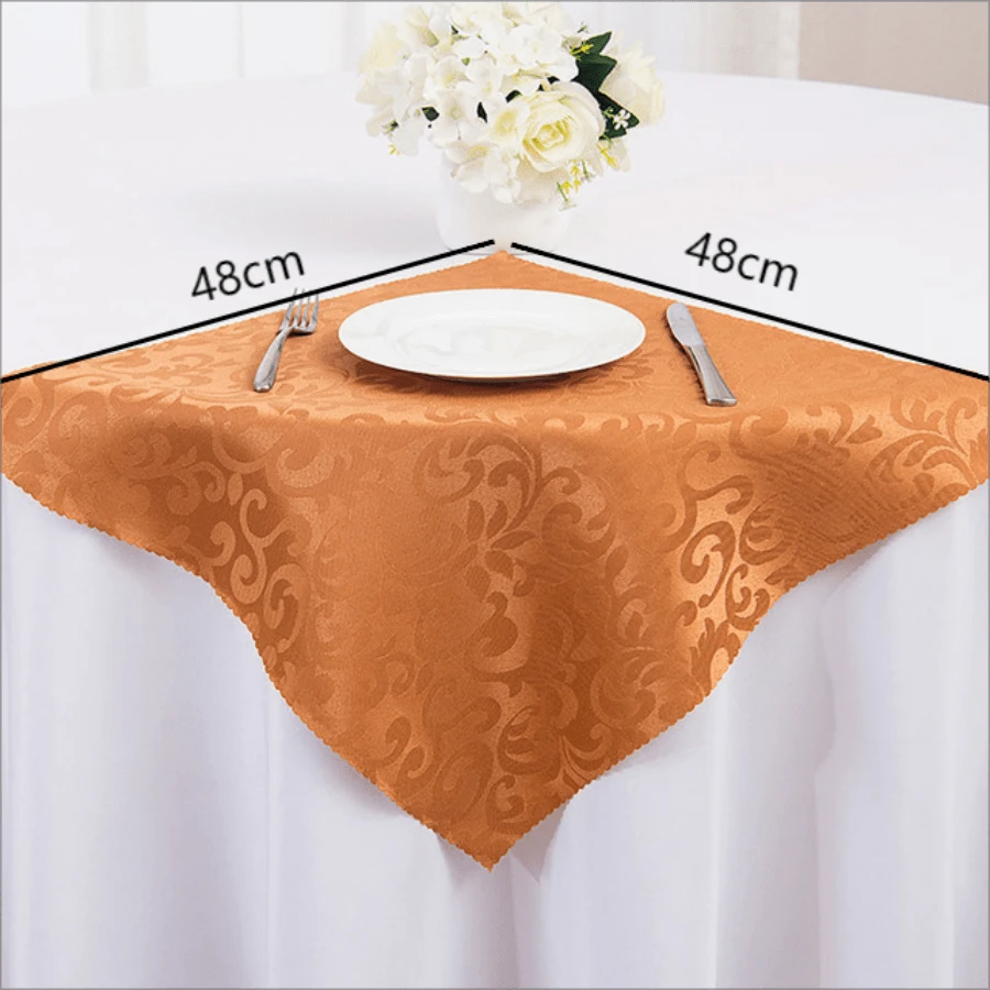 Hotel Wedding Banquet Jacquard Double-Hook Napkins Mouth Cloth 48x48cm ...