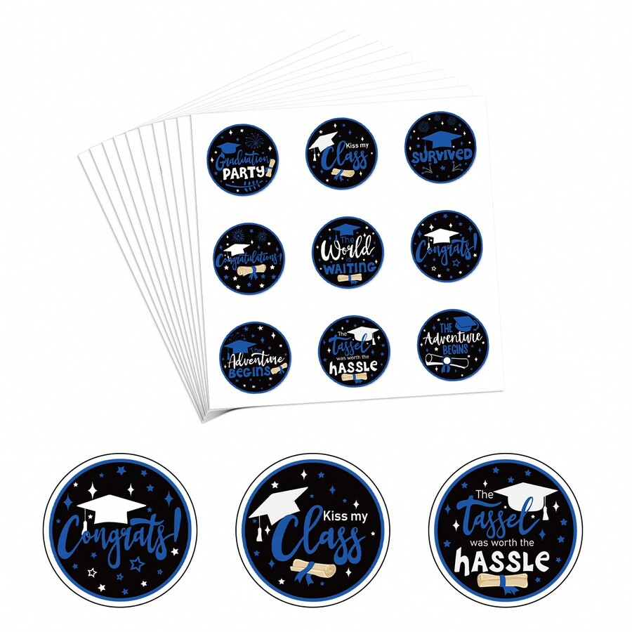 90PCS Graduation Stickers Class Of 2024, Congratulations Graduates ...