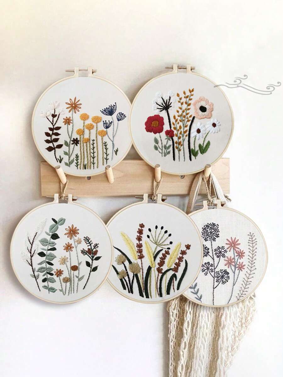 A Set Of New Embroidery DIY Simple Beginner Handicraft Material Kit, Su ...