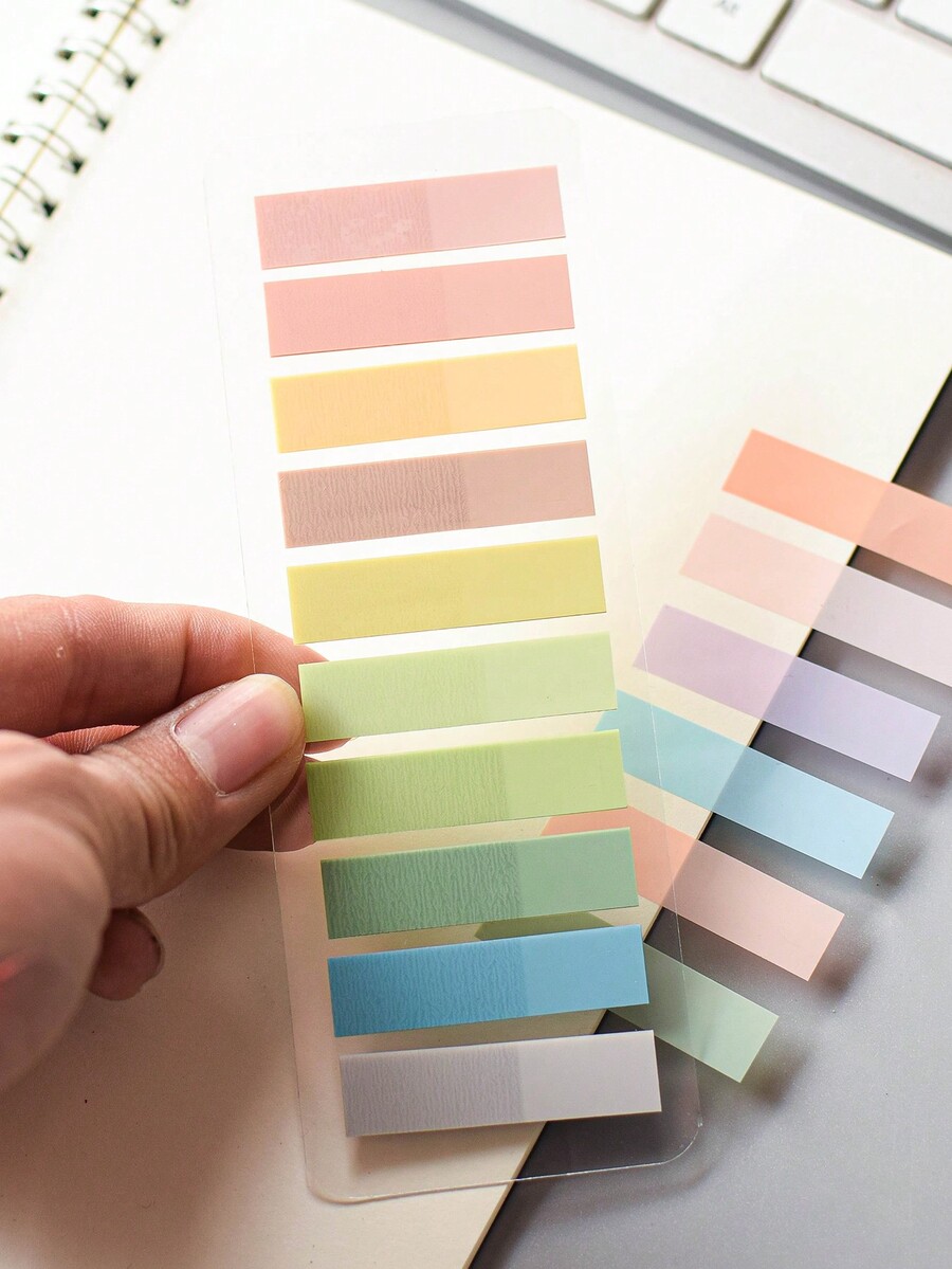 1 Pack (200 Sheets) Of Europe And America Retro Color PET Sticky Notes ...