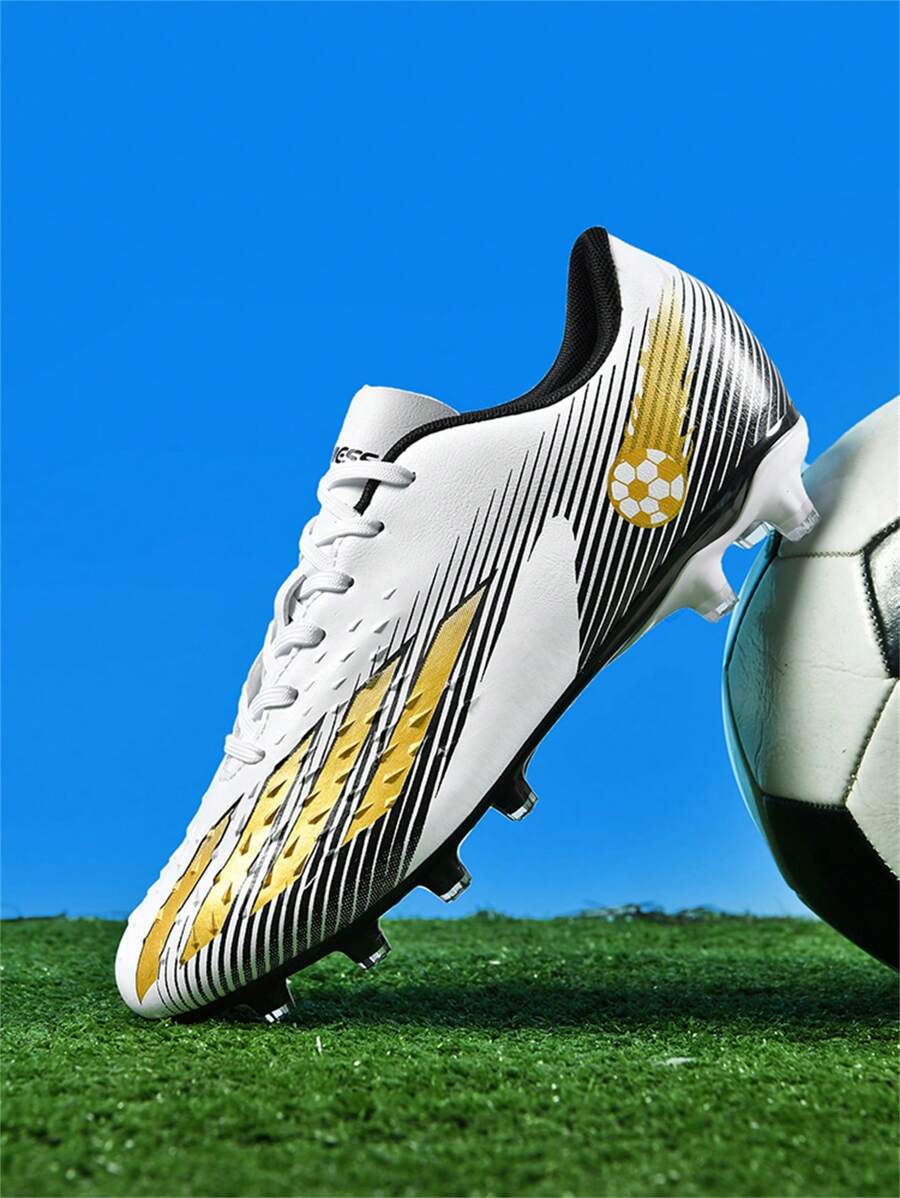 Men's Low-Cut Football Boots With Long Studs For Grass Field Matches ...