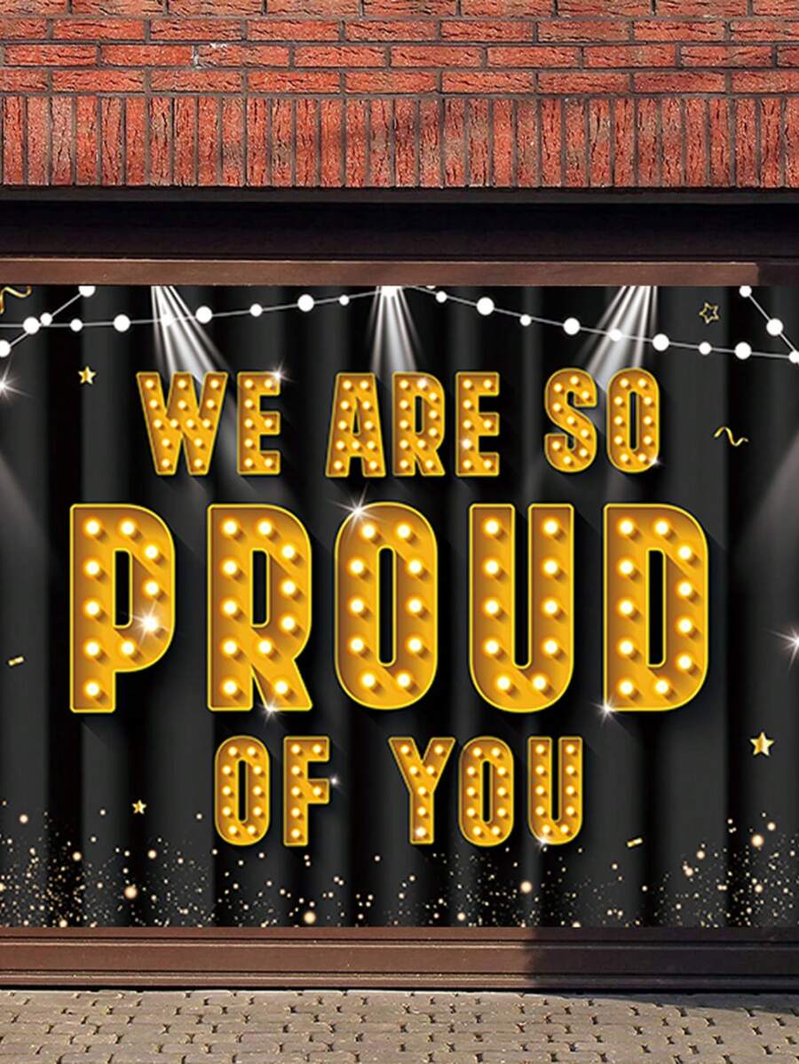 2024 Pink And Gold Class Of Graduation Party Decoration Backdrop Cloth Graduation Party ...