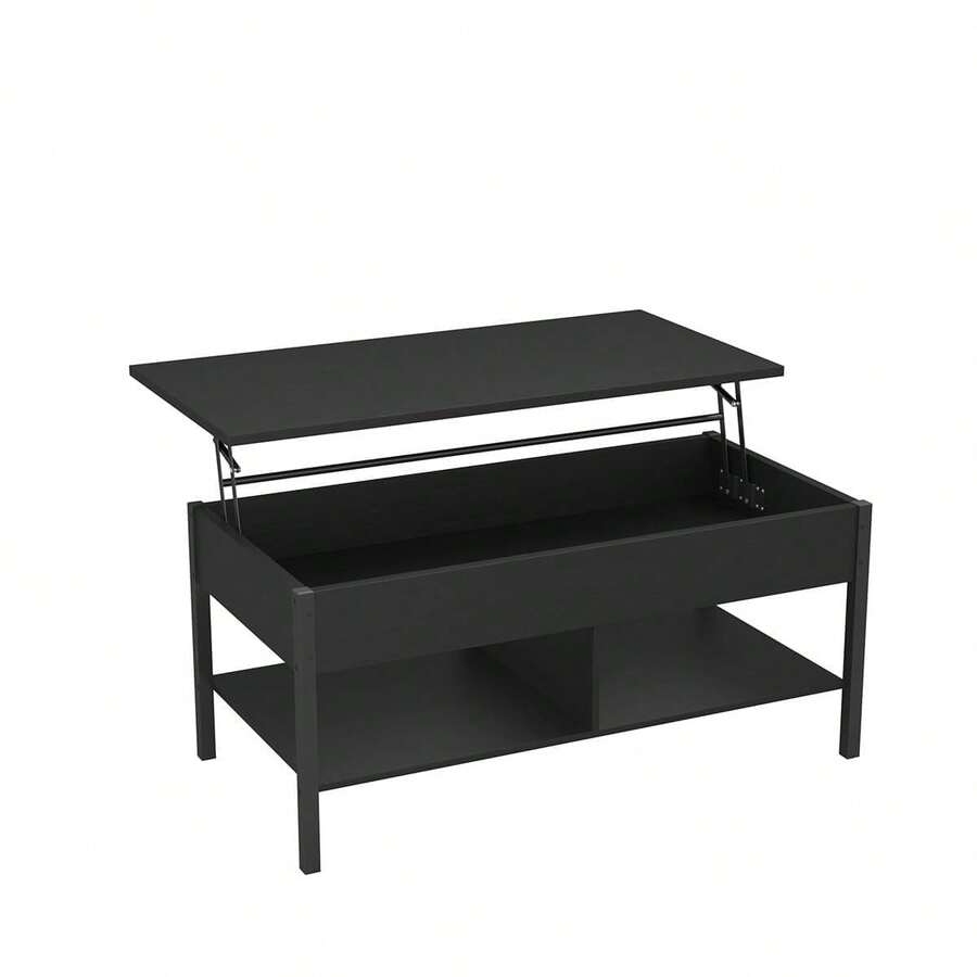 Modern Wood Lift Top Coffee Table, Black | SHEIN USA
