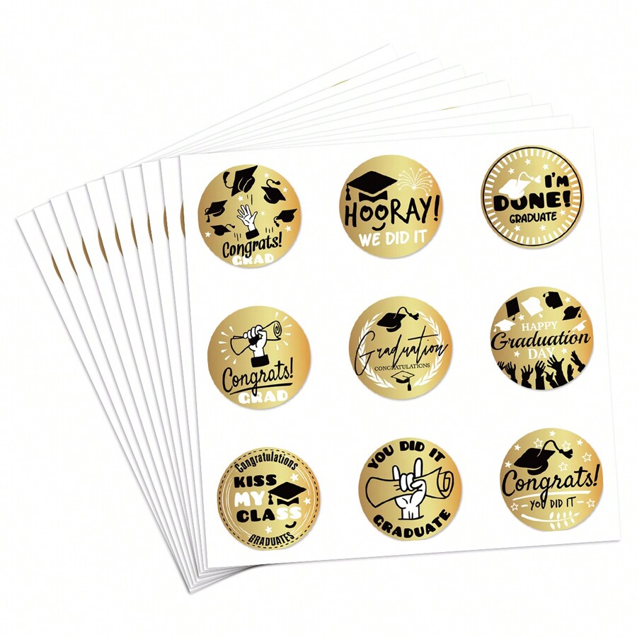 90PCS Graduation Stickers Class Of 2024, Congratulations Graduates ...