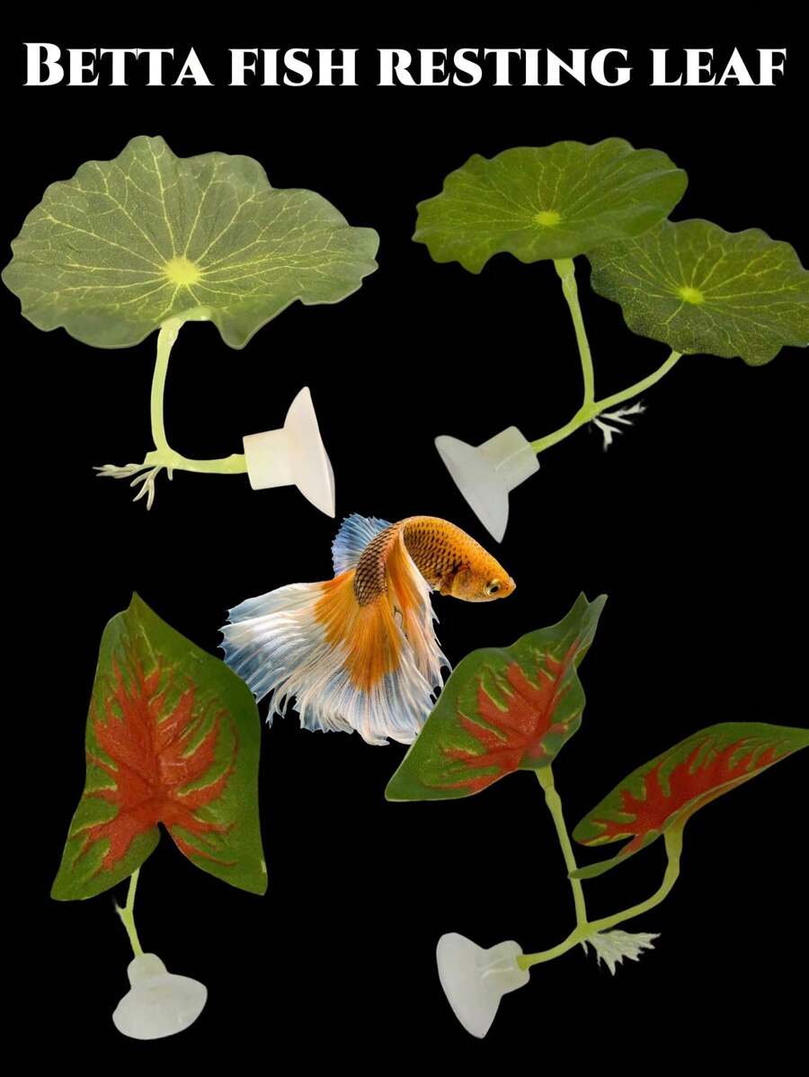 1pc Artificial Simulation Water Grass Leaf Decoration For Betta Fish ...