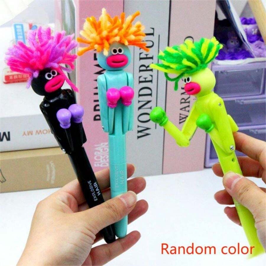 Fun Punching Pen, Cartoon Push-Button, High-Value And Cute ...