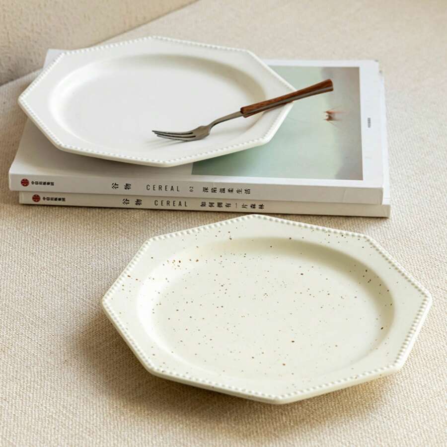 High-End Octagonal Dish Set 8-Inch Shallow Plate Versatile Plate For ...