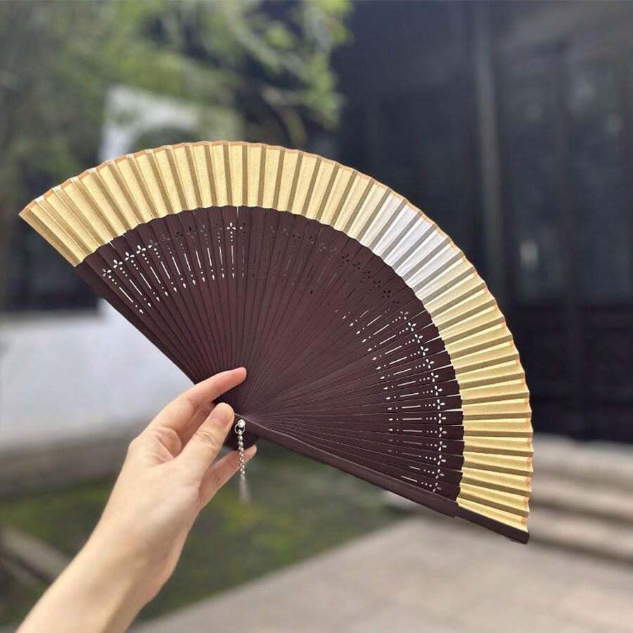 One Chinese Style Fan With Color Gradient Effect, A Prop For Wedding ...