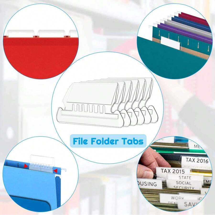 Folder Tabs 50 100 Sets Of Suspended File Folder Label Tabs And