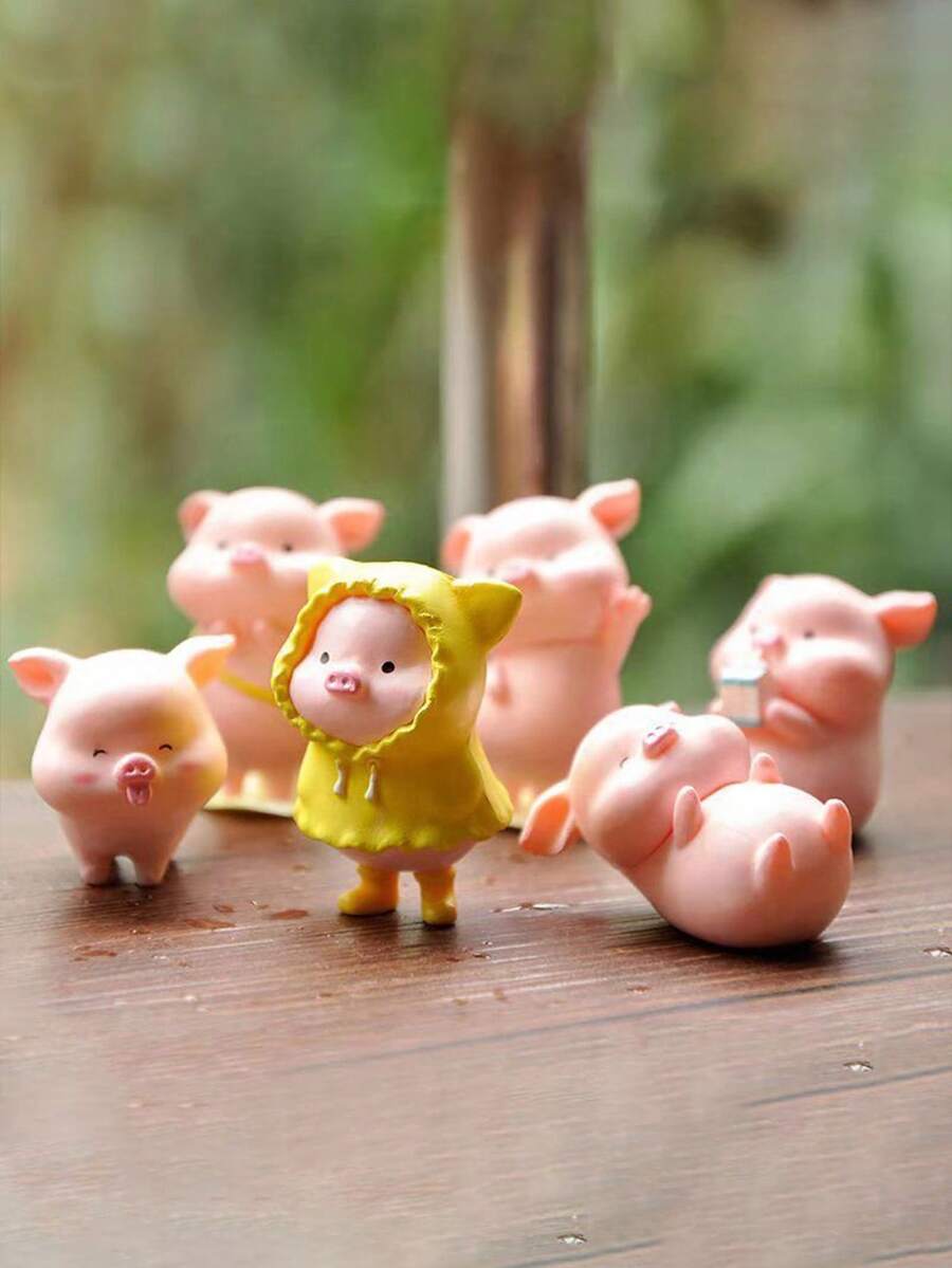 One Color Random Style Random Pig Model Blind Box - Randomly Sending ...