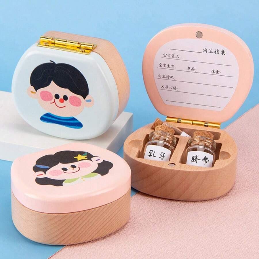 Newborn Baby Commemorative Collection Box For Preserving Umbilical Cord ...
