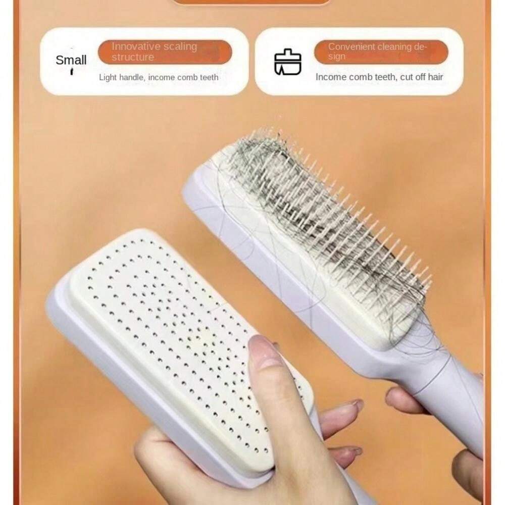Automatic Cleaning - Rotating Retractable Teeth Hair Comb - Adjustable ...
