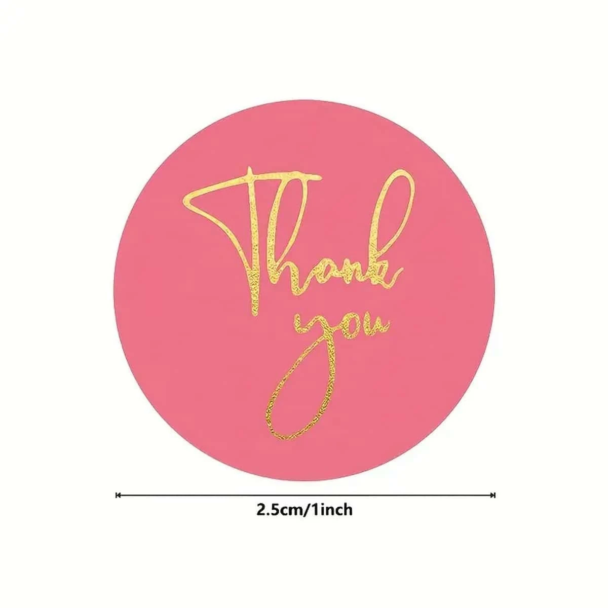 500Sheets/Roll Thank You Sticker Bronzing Self-Adhesive Sticker Label ...