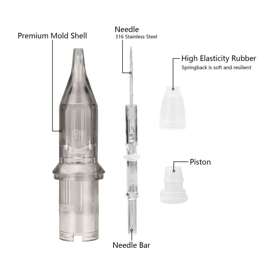 ATOMUS Tattoo Cartridge Needles Stainless Steel 0.35mm 1203RL 1205RL ...