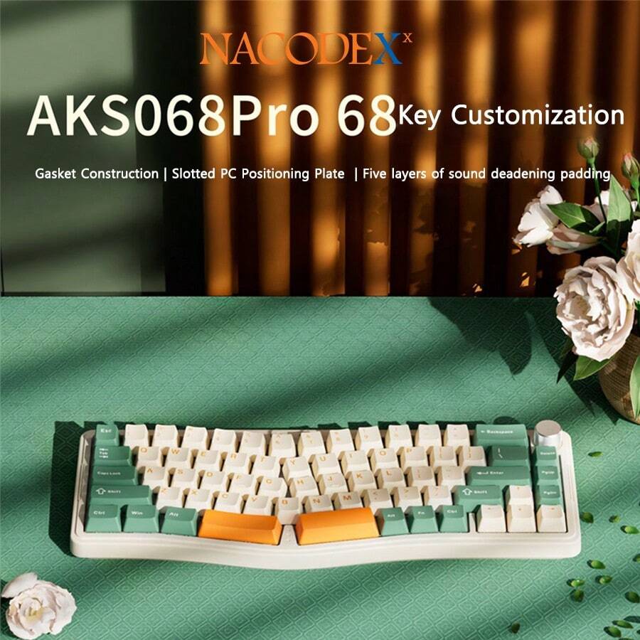 NACODEX-DUNHUANG BREEZE 3-Color Splice Ergonomic Tri-Mode Mechanical ...