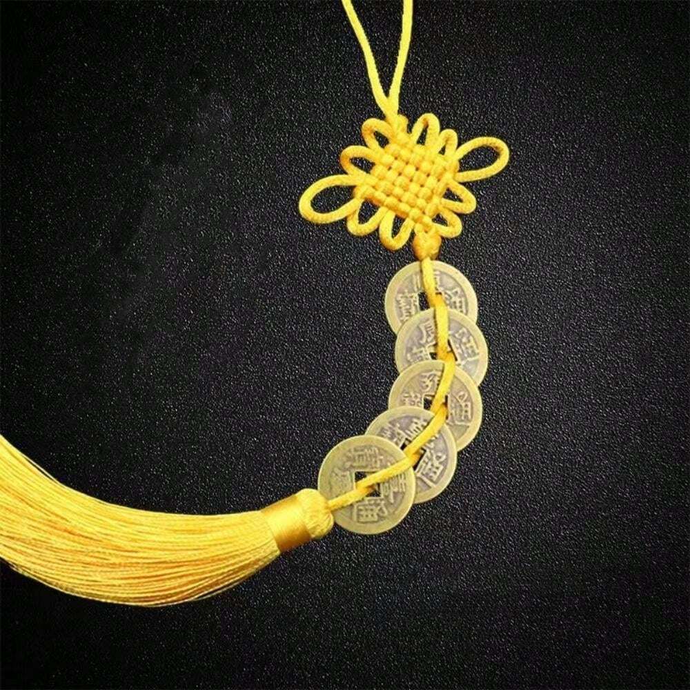 Set Of 3 Chinese Style Golden Pure Copper Five Emperors Coins, Feng ...