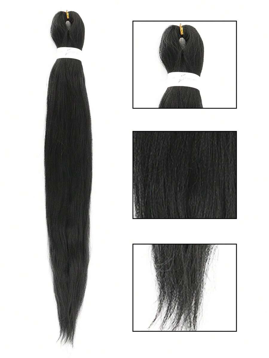 26 Inch Braiding Hair Pre Stretched, Braids Synthetic Fiber Ombre Yaki ...