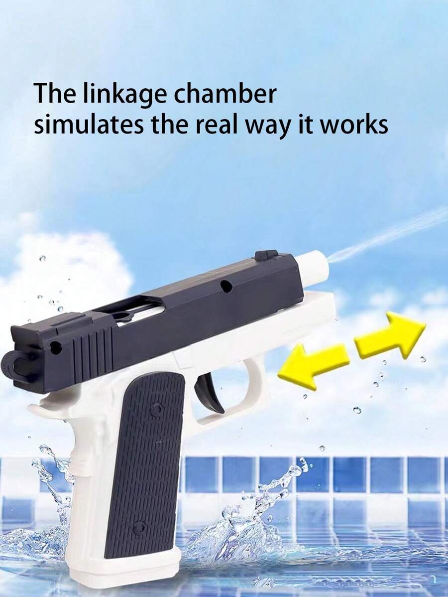 1pc Manual/Automatic Back-To-Chamber Water Gun, Outdoor Interactive ...