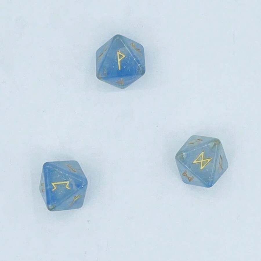Resin Engraved 8-Sided Rune Dice With Dreamy Starry Sky Pattern ...