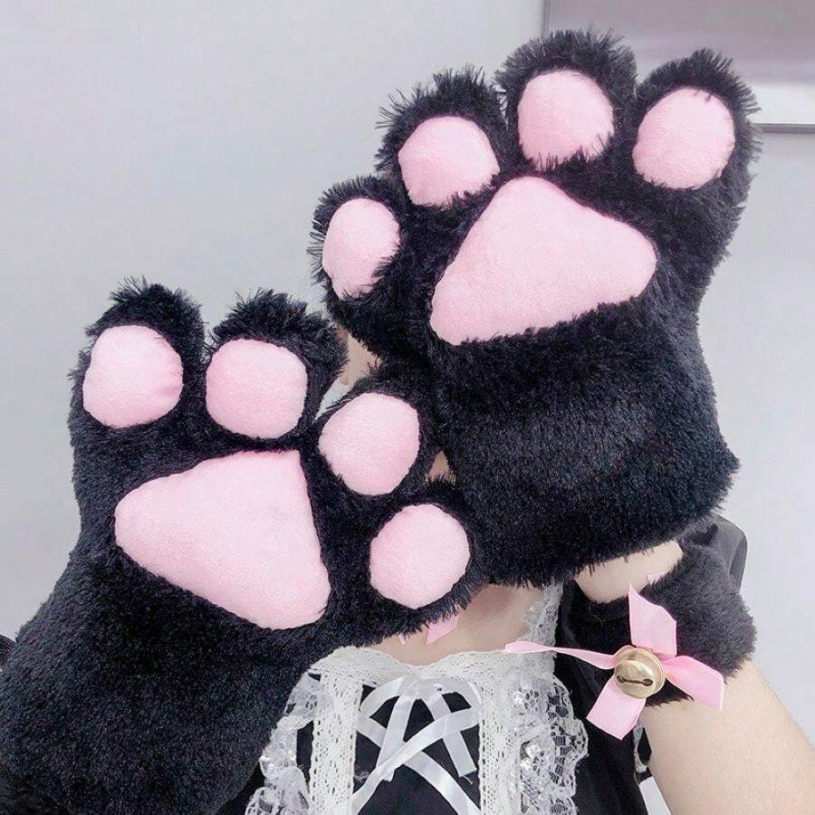 1 Pc Cosplay Furry Paws Animal Claw Glove, Paw Mitts Winter, Furry ...