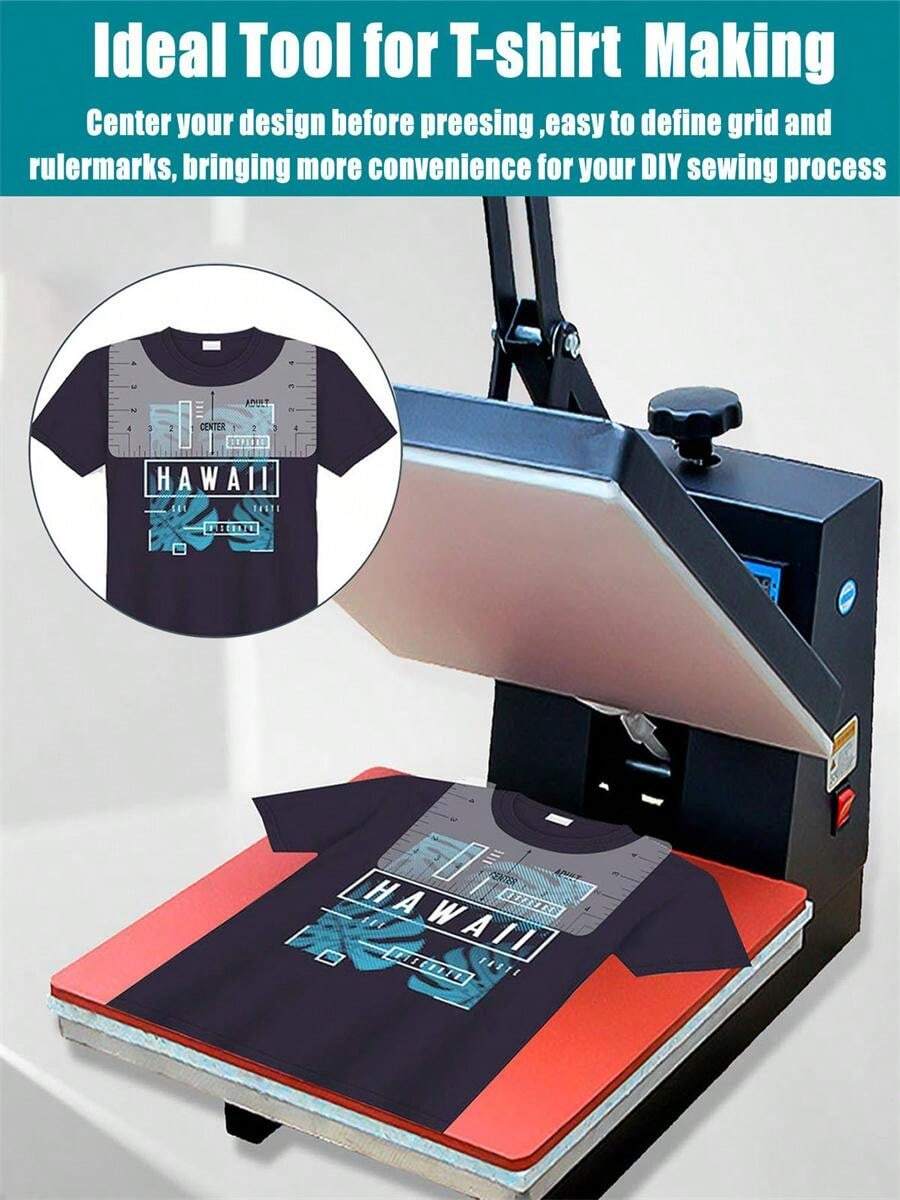 8pcs T-Shirt Ruler Guide Vinyl Alignment Tool, T Shirt Centering ...