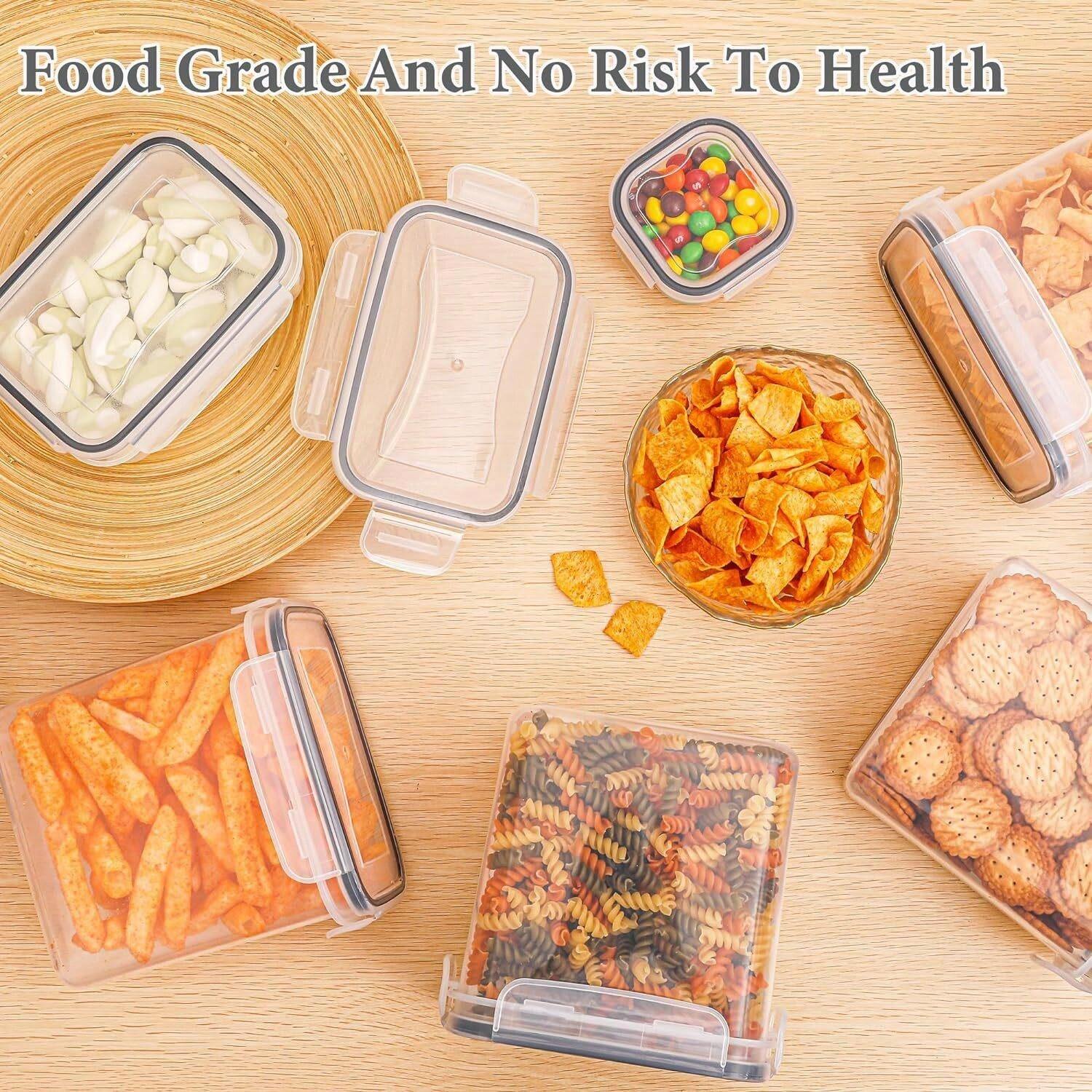 24 PCS Airtight Food Storage Containers With Lids, Kitchen Pantry ...