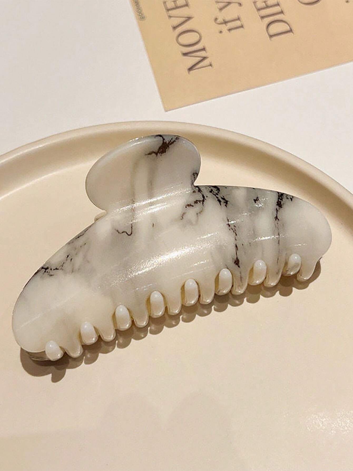 1-Piece Watermark Ink Dyed Square Wave Half Round Grab Clip Set ...