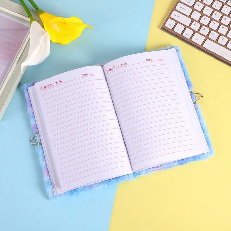 Plush Secret Diary Plush Notebook Secret Diary With Lock For Girls ...