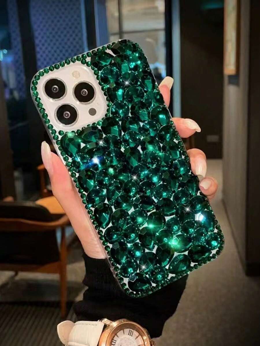 1pc Luxury Diamond-Studded Phone Case, Full Of Shiny Rhinestones And ...