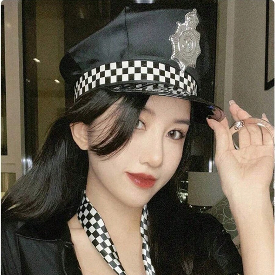 1-10pcs White Embroidered Captain Hat With Anchor Emblem, Adult Unisex ...