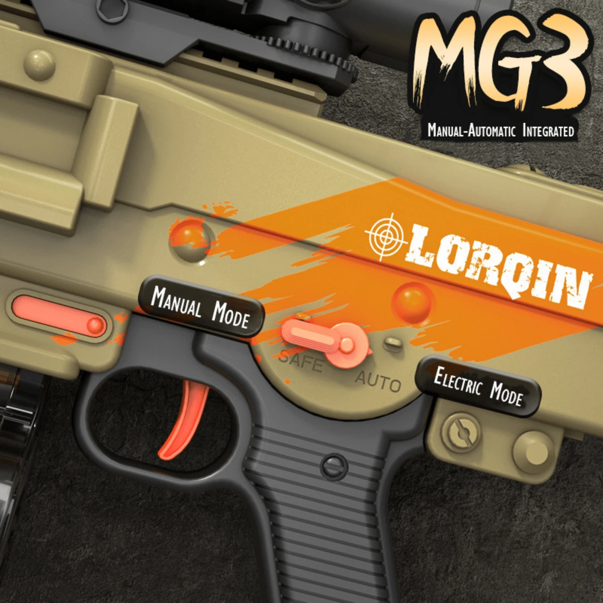 Mg3 Fusil jouet pistolet pistolet à balle molle fusil entièrement ...