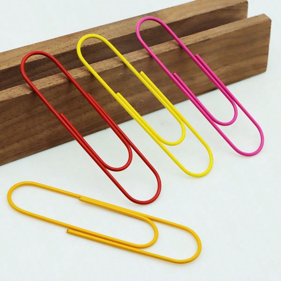 12pcs 10cm Large Metal Paper Clips In Assorted Colors For Sorting ...