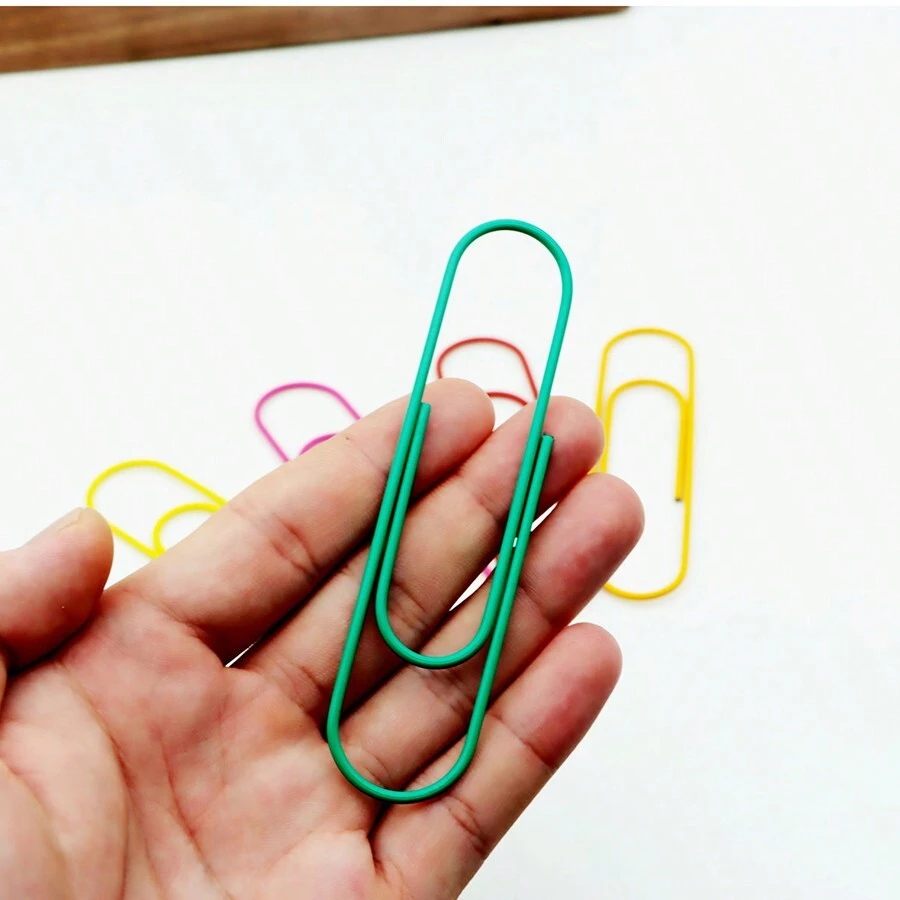 12pcs 10cm Large Metal Paper Clips In Assorted Colors For Sorting ...