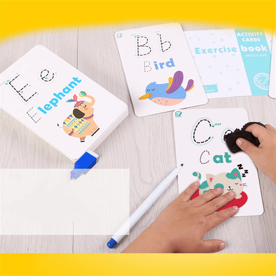 1 PC Box Of 30 Early Education Cognitive Cards, Learning Spelling Of ...