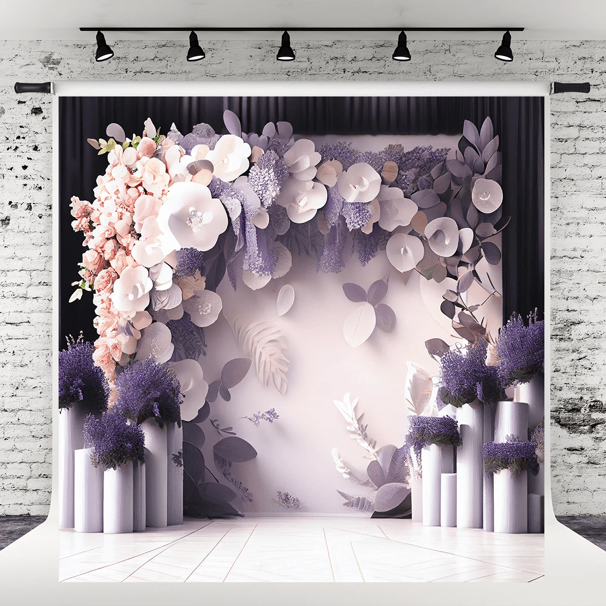 Wedding Backdrops For Reception Floral Backdrop For Wedding Shower ...